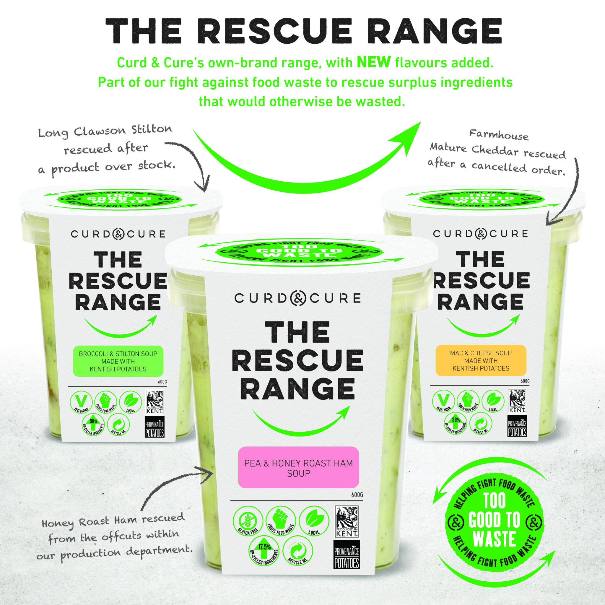 Two new soups join Curd & Cure’s Rescue Range - Produced in Kent
