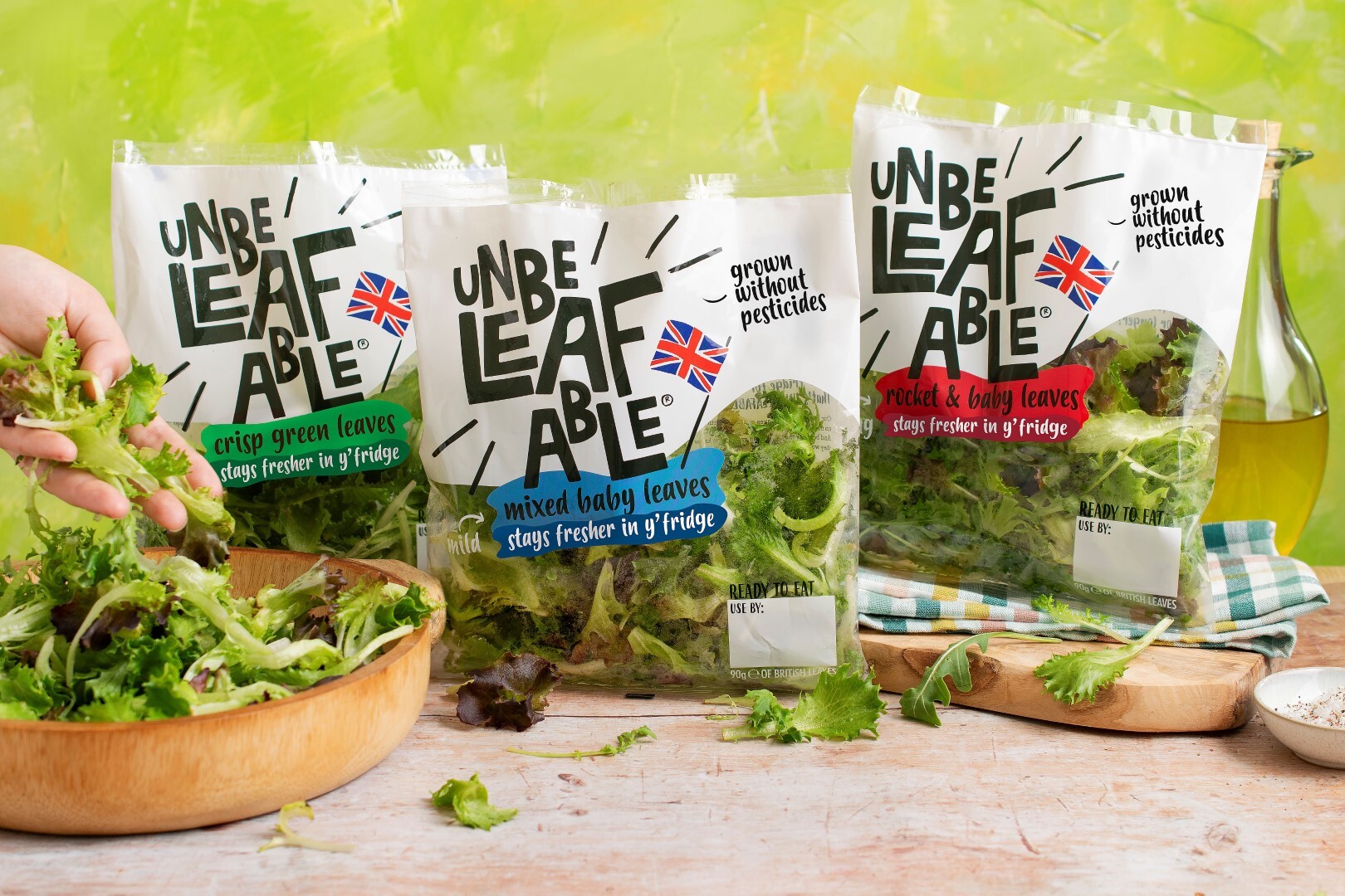 Introducing Unbeleafable - the new range of salads that stay fresher for longer - Produced in Kent