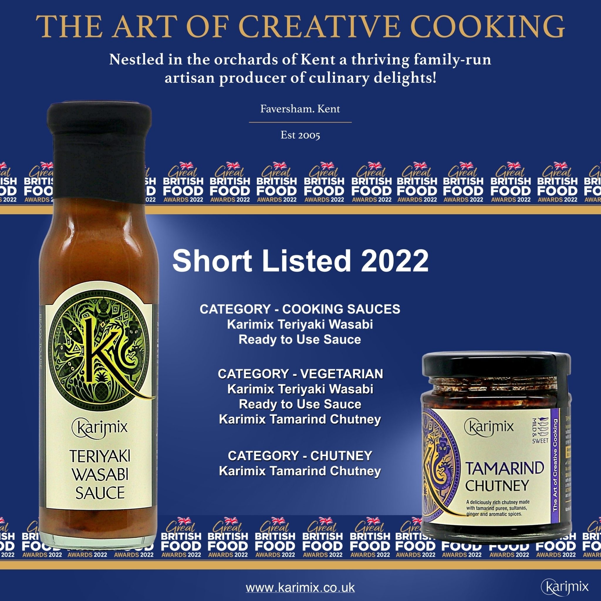 Karimix have been short listed in the 2022 Great British Foods Awards ...