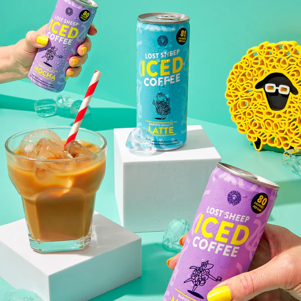Focus and refresh with Lost Sheep Iced Coffee Cans - Produced in Kent
