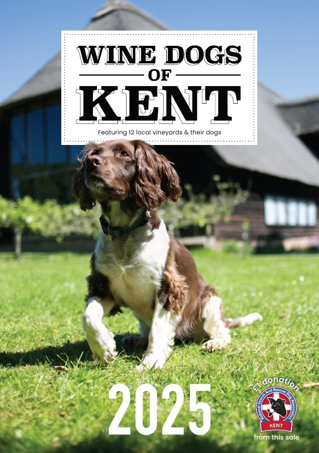 New Wine Dogs of Kent Calendar 2025 - Produced in Kent