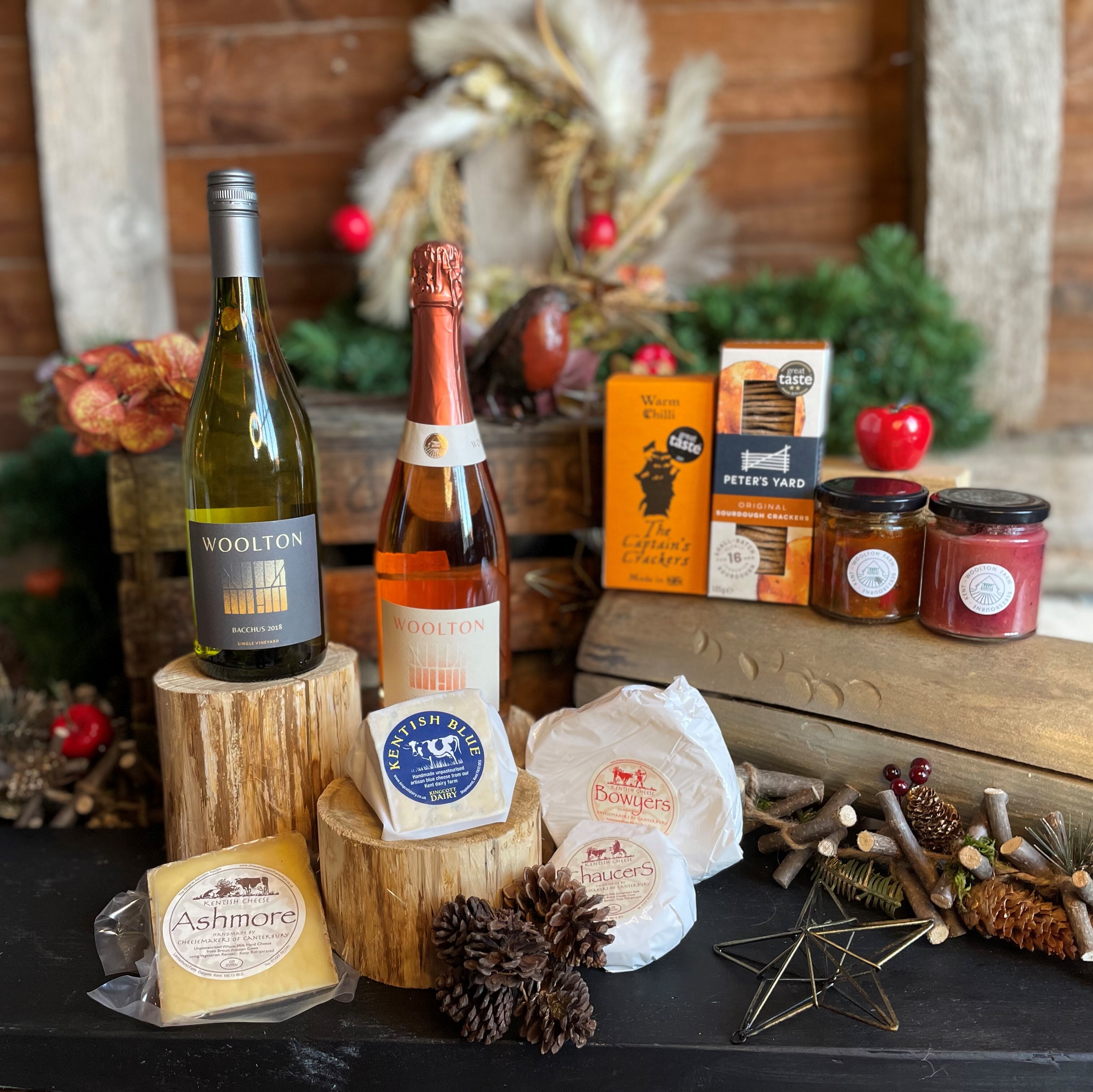 Christmas gift hampers from Woolton Farm - Produced in Kent