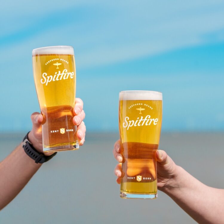REFRESHING NEW LOOK FOR BRITISH LAGER, SPITFIRE - Produced in Kent